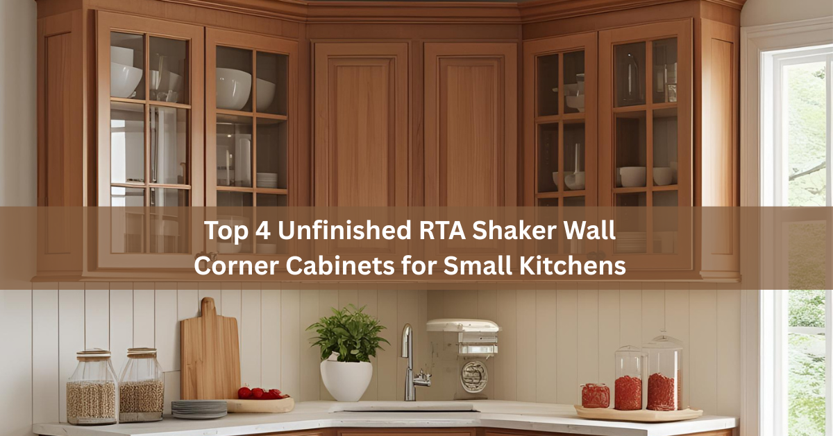 Top 4 Unfinished RTA Shaker Wall Corner Cabinets for Small Kitchens ...