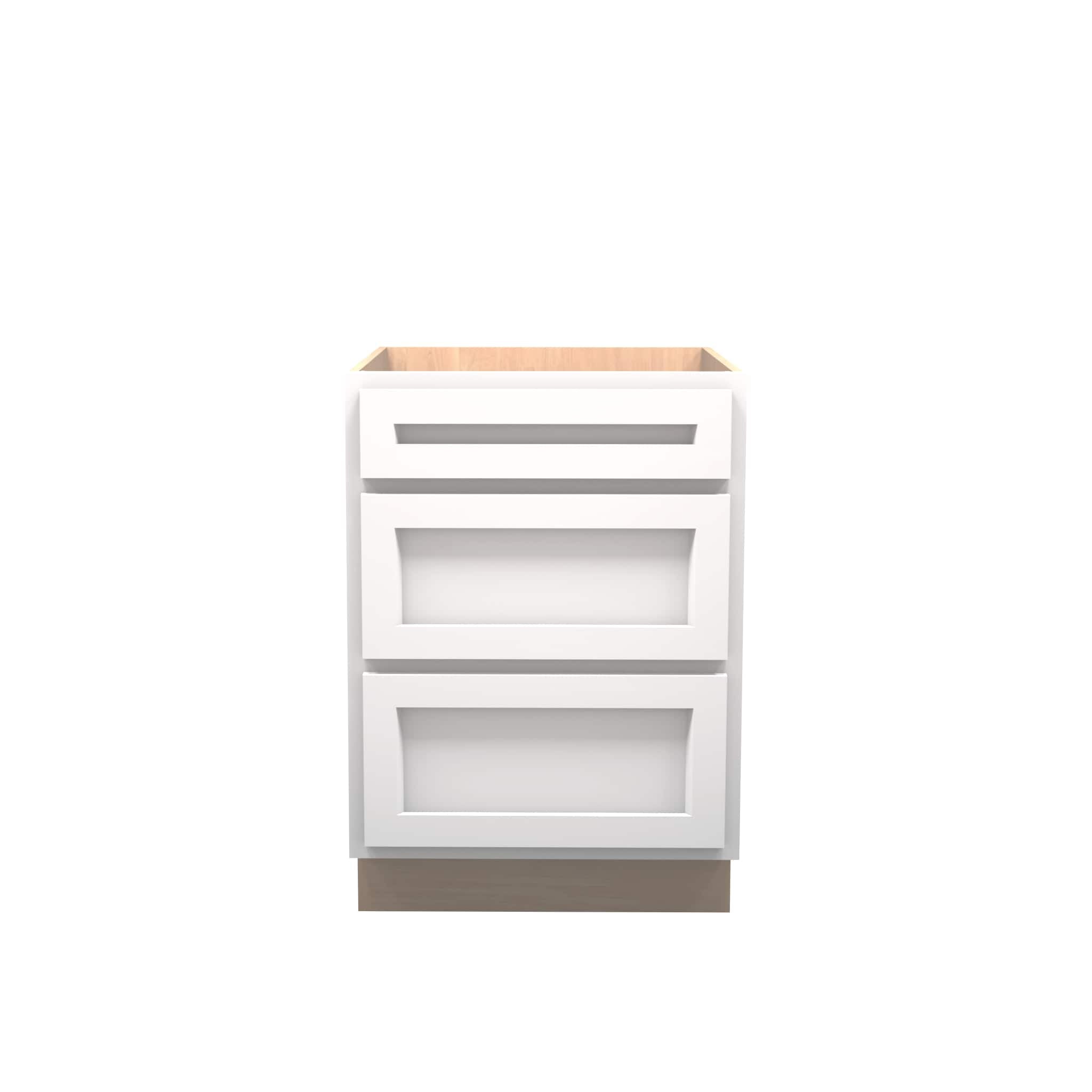 Classic Drawer Base Cabinets White-American Made