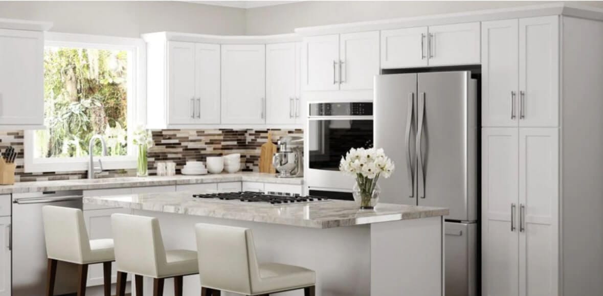 White Shaker Cabinets | Stylish Kitchen Solutions - American Made Cabinets